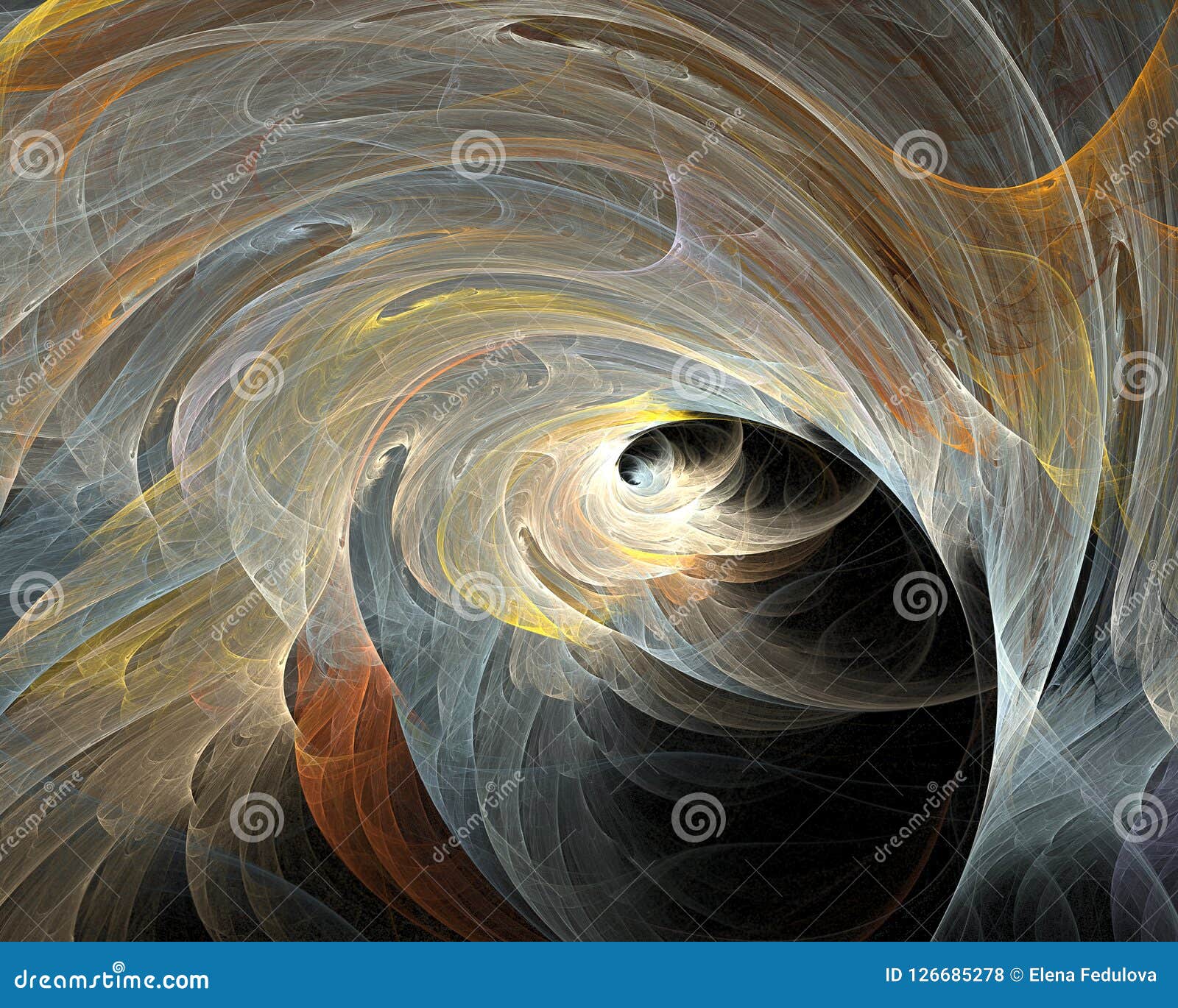 Digitally Generated Image. Colorful Fractal, Elegant, Extremely ...