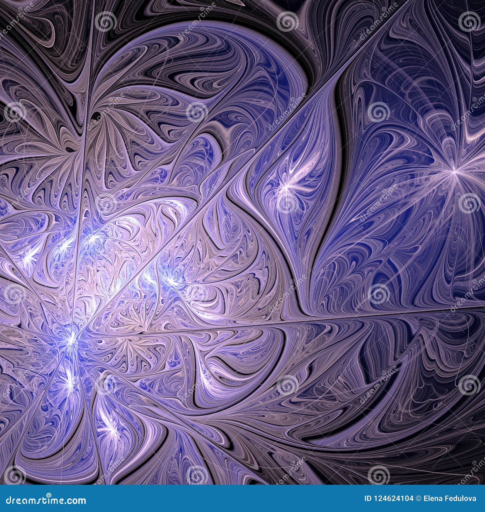 Digitally Generated Image. Colorful Fractal, Elegant, Extremely ...