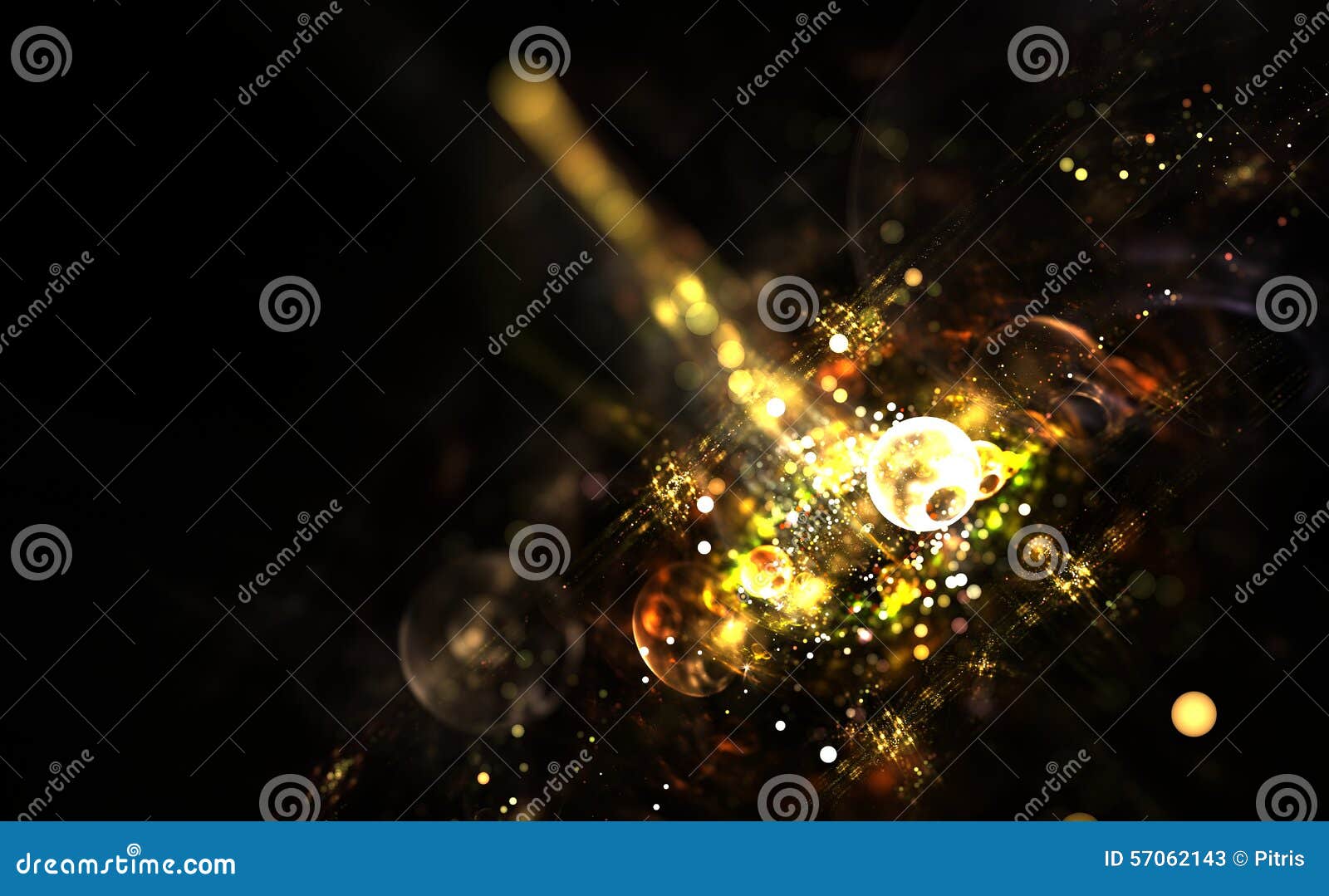 Digitally Generated Image of Colorful Light and Abstract Shapes Stock ...