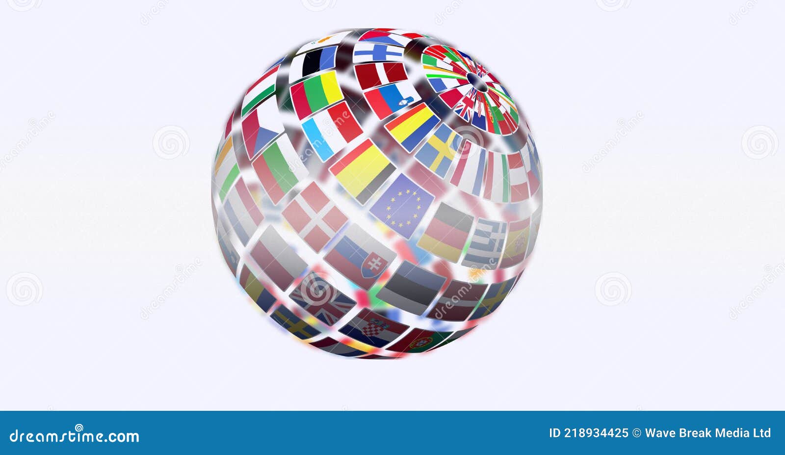 Globe, Different Sides View. All Country Borders On World Political Map ...