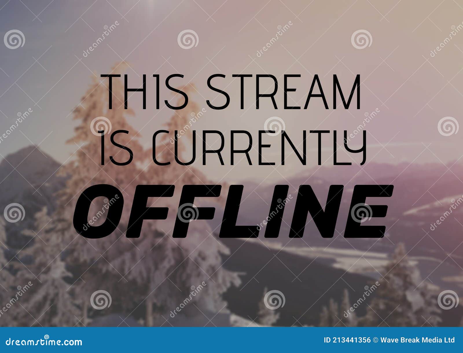 Digitally Generated Image of this Stream is Currently Offline Text ...
