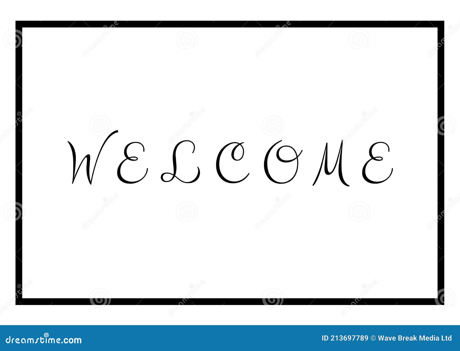 Digitally Generated Image of Welcome Text Against White Background ...