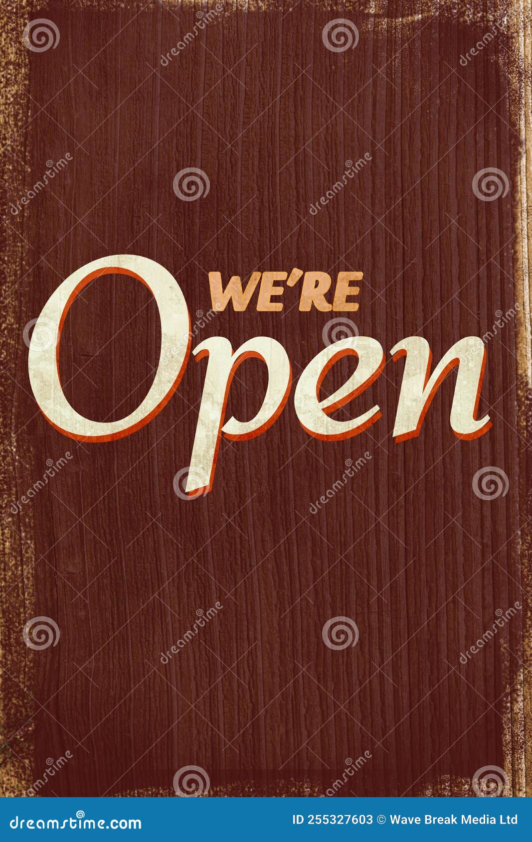 Digitally Generated Image of Were Open Text Stock Illustration ...