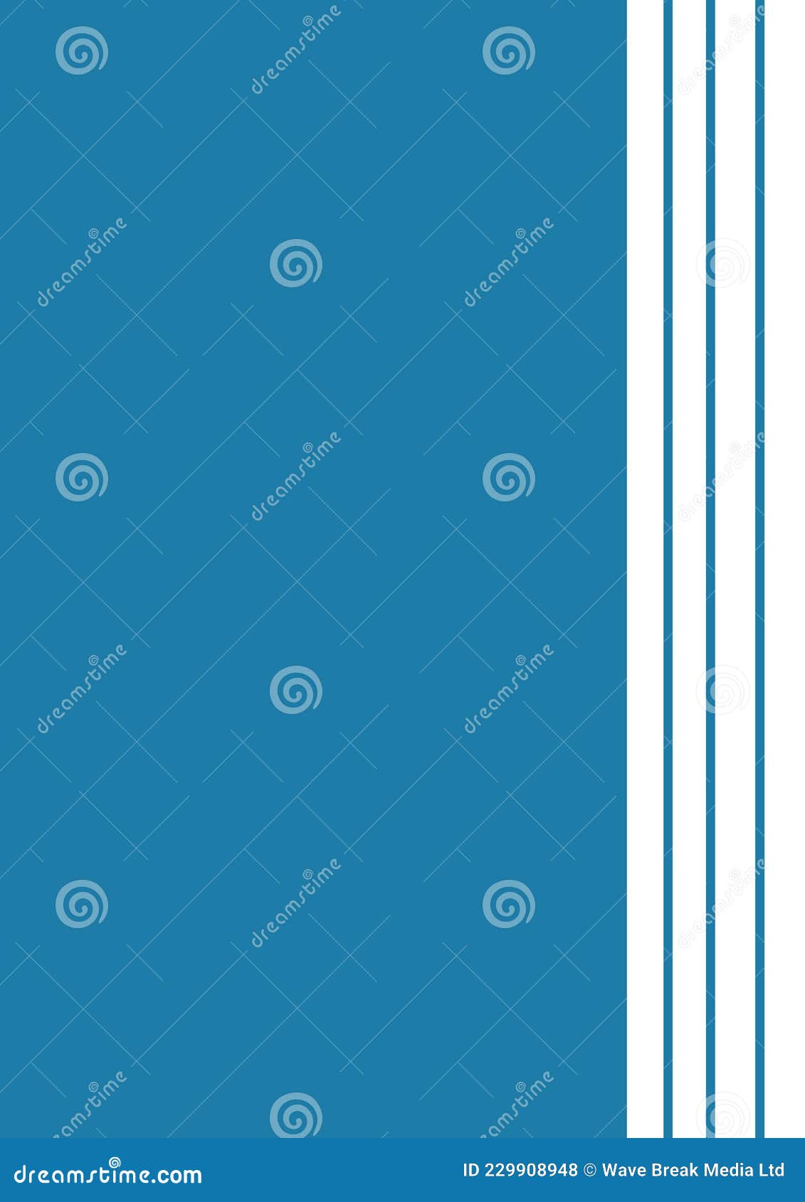 Digitally Generated Image of White Stripes Design Pattern on Blue ...