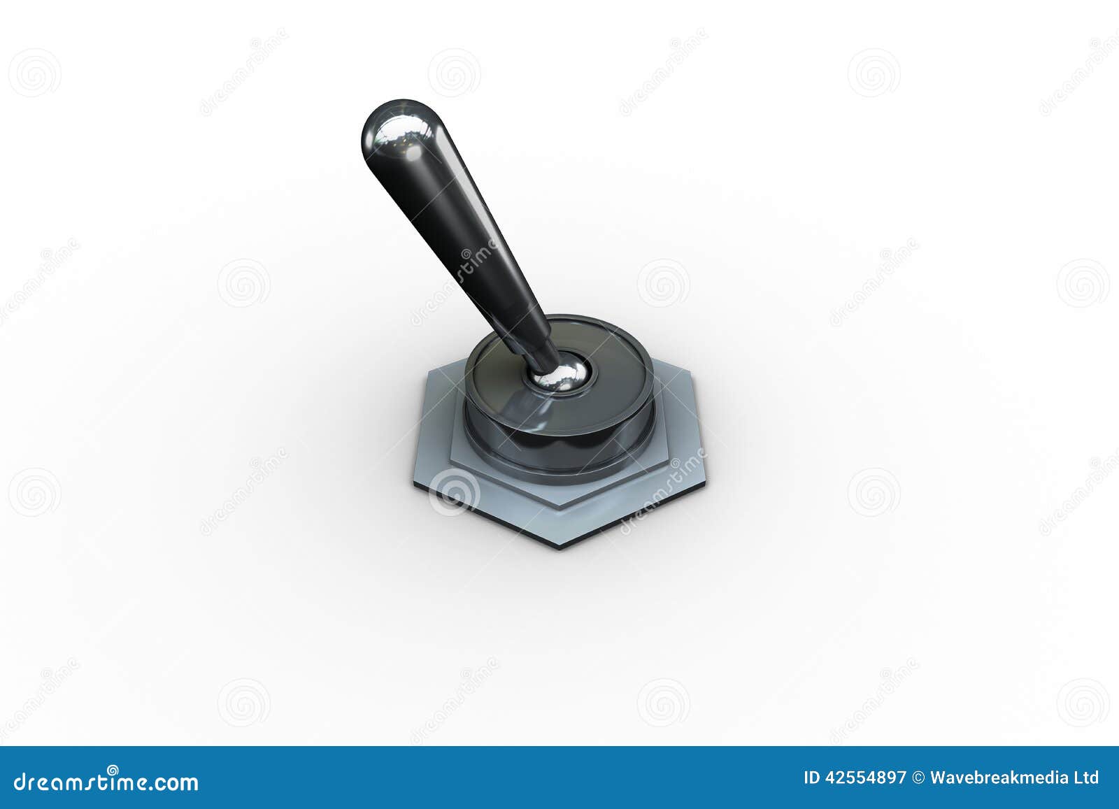 Digitally Generated Metal Flip Switch Stock Illustration - Illustration ...