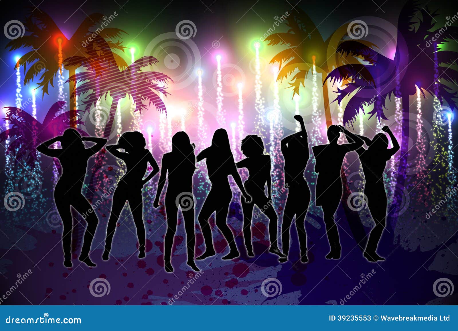 Digitally Generated Nightlife Background Royalty-Free Stock Photography ...