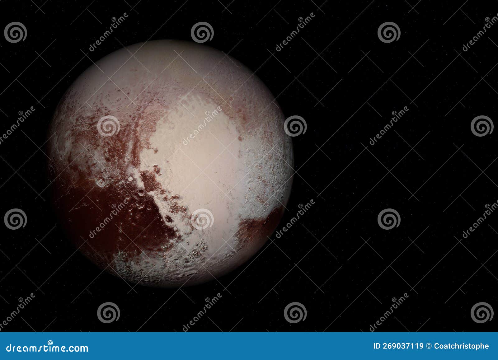 Dwarf Planet Pluto - Solar System Stock Illustration - Illustration of ...