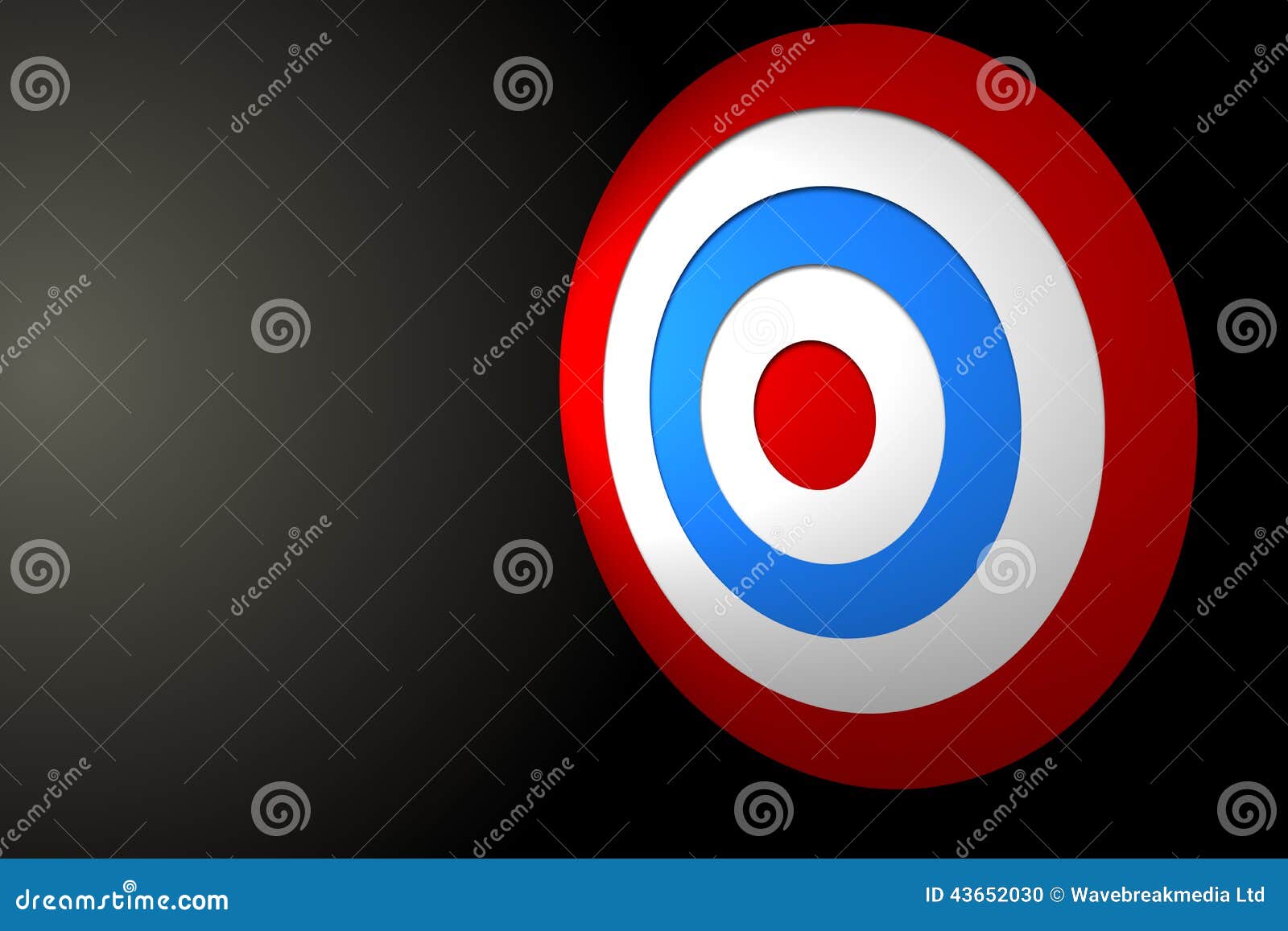 Digitally Generated Red and Blue Target Stock Illustration ...