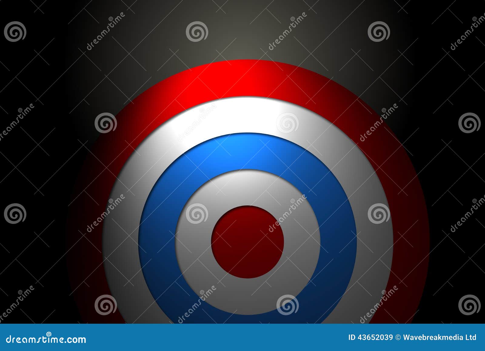 Digitally Generated Red and Blue Target Stock Illustration ...