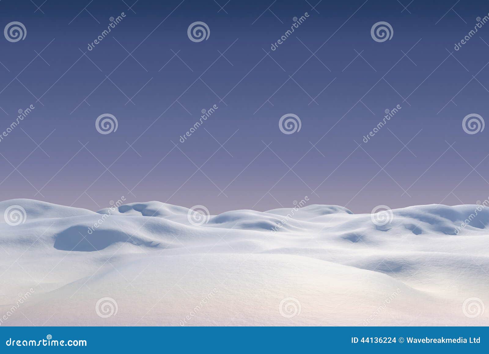 Digitally Generated Snowy Land Scape Stock Illustration - Illustration ...