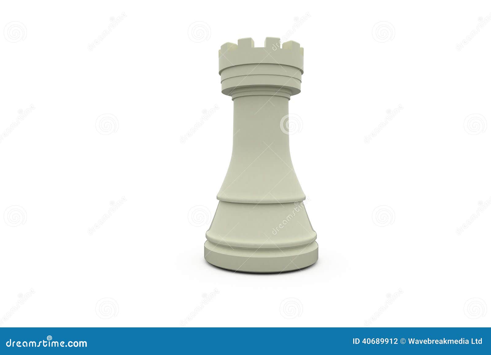 White Rook Chess, Standing Against Black Background Royalty-Free ...