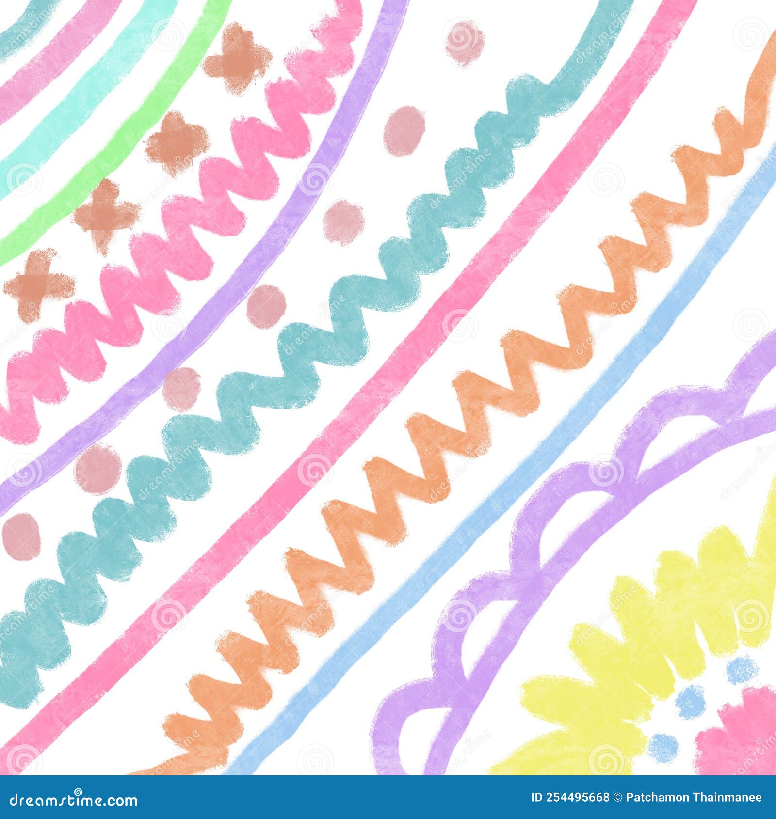 Digitally Hand Drawn Beautiful Patterns for Card Making or Textile ...