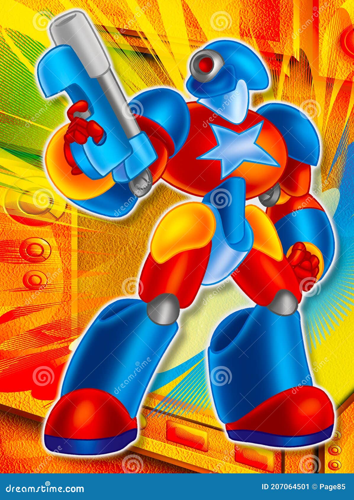 Colorful robot stock illustration. Illustration of digital - 207064501 Colorful robot stock illustration. Illustration of digital - 207064501
