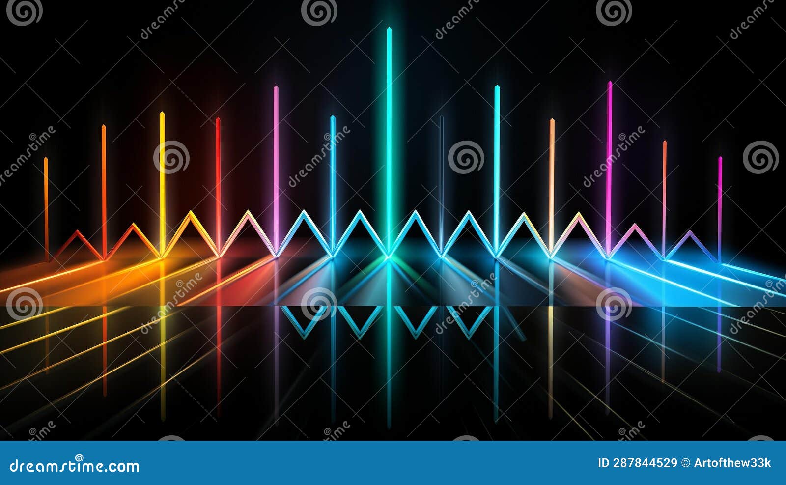 Dynamic Arrows: Intense Competition in Vibrant Colors Stock ...