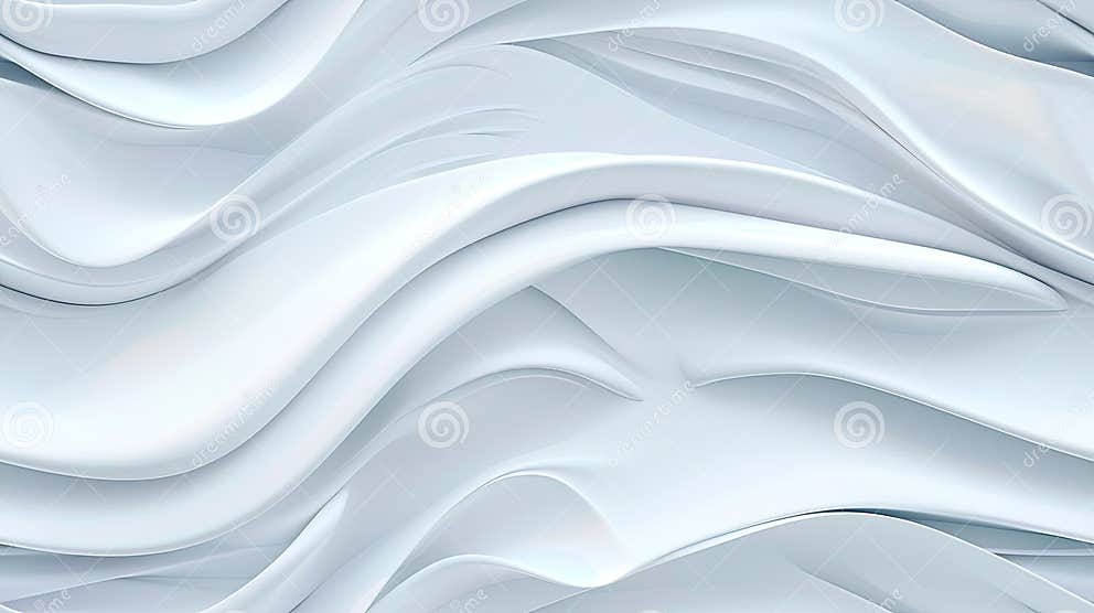 A Digitally Rendered Abstract Background with White, Wavy Textures ...