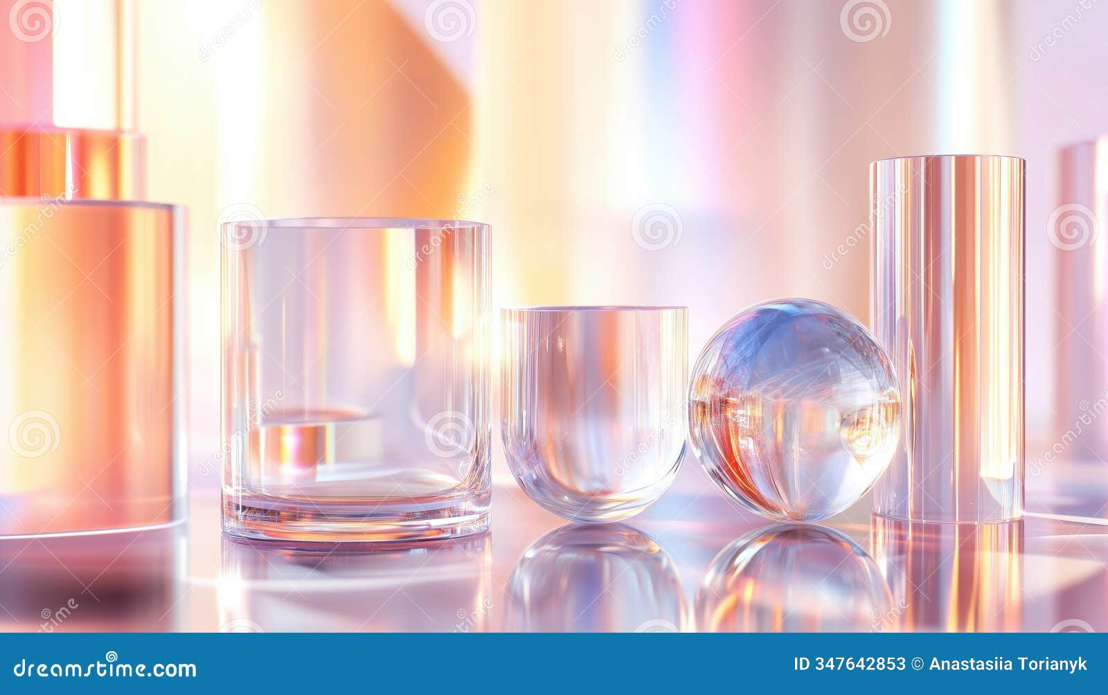 Digitally Rendered Glass Geometries with Dispersion S Showcasing ...