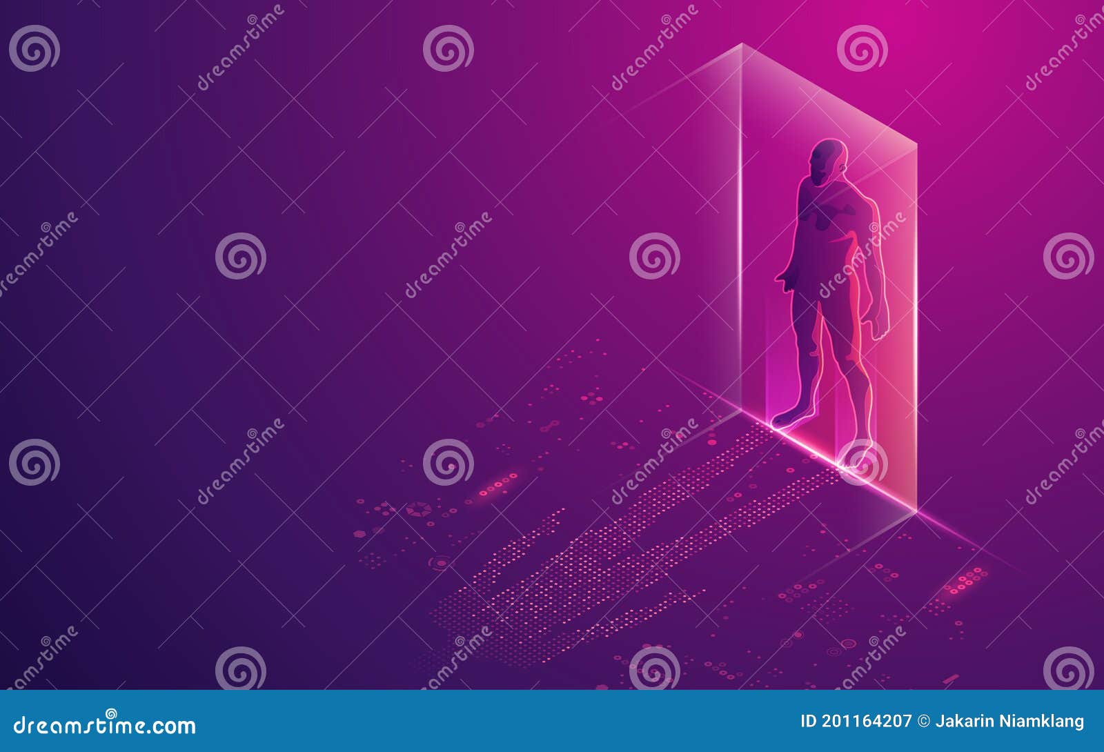 DigitalMan stock vector. Illustration of background - 201164207