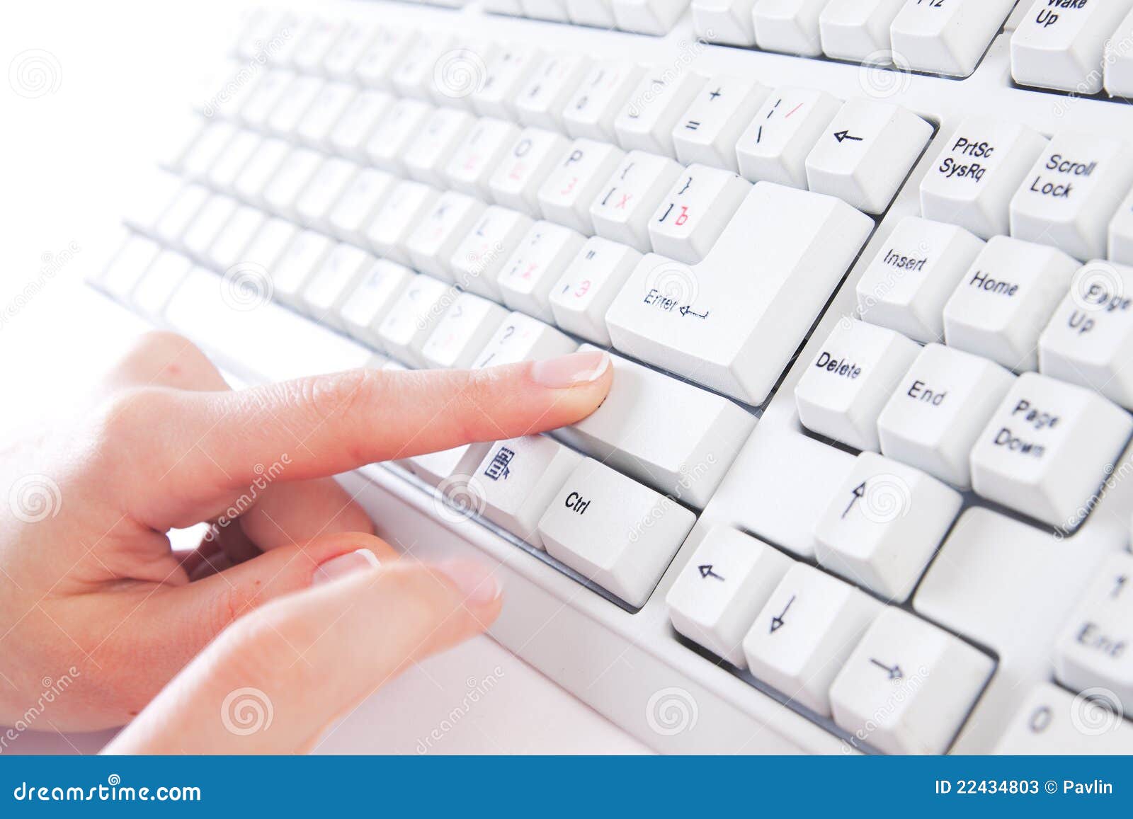 Digitare della tastiera immagine stock. Immagine di femmina - 22434803