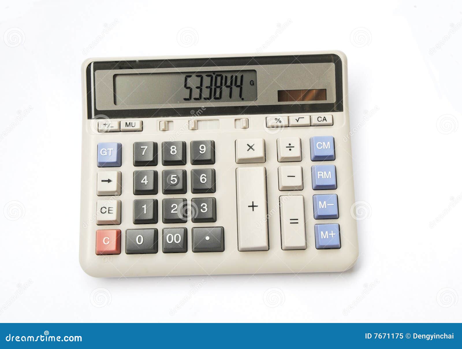 The digitial caculator stock image. Image of accounting - 7671175