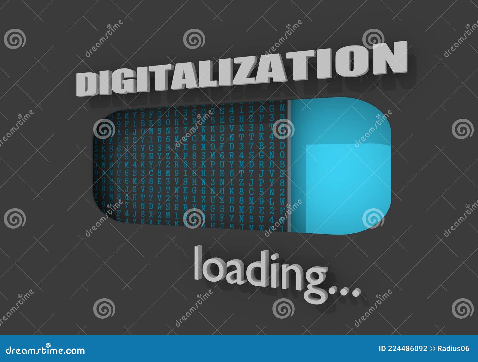 Digitilization Level Meter. Social and Technology Concept Stock ...