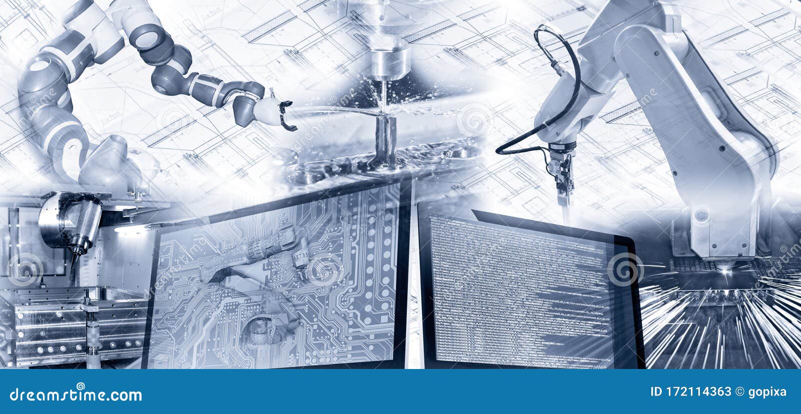 Digitisation in industry stock image. Image of businesses - 172114363