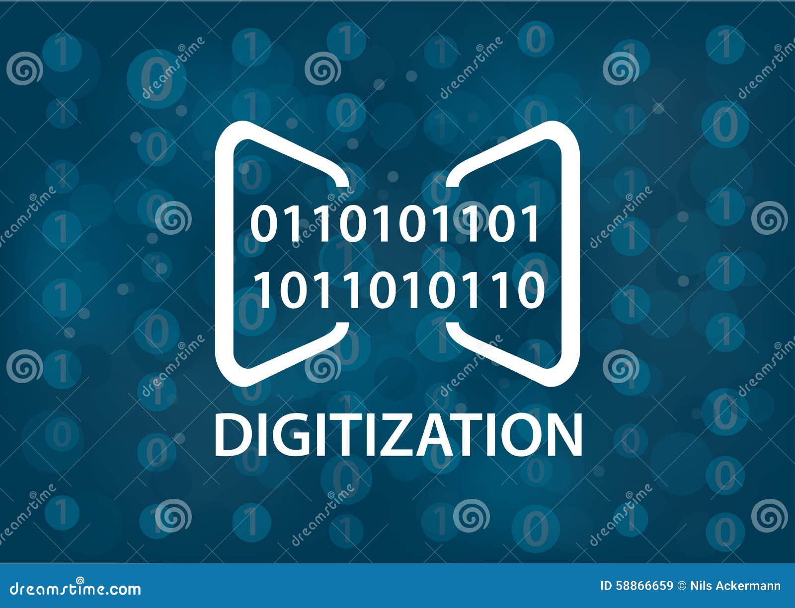 Digitization Concept As Illustration Cartoon Vector | CartoonDealer.com ...