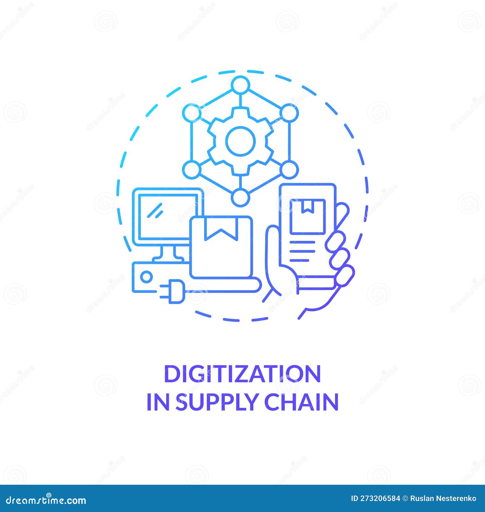 Digitization Strategy Concept On Blackboard Stock Photo | CartoonDealer ...