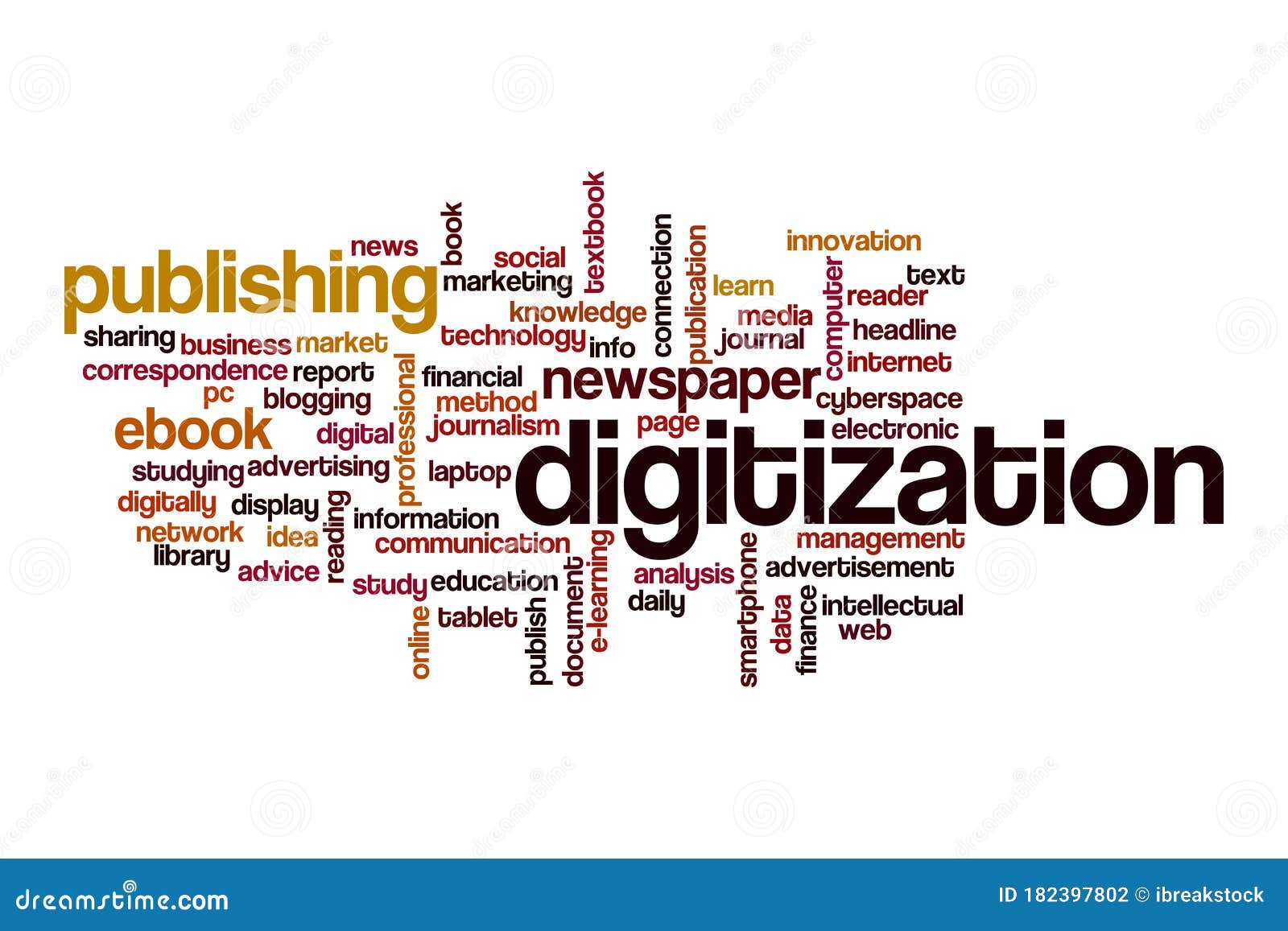 Digitization Word Cloud Concept Stock Illustration - Illustration of ...