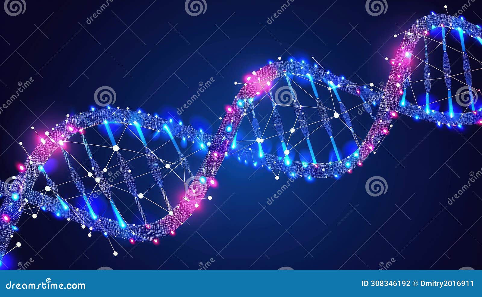 Digitized DNA Molecule. Stock Photo | CartoonDealer.com #308346192 Digitized DNA Molecule. Stock Photo | CartoonDealer.com #308346192
