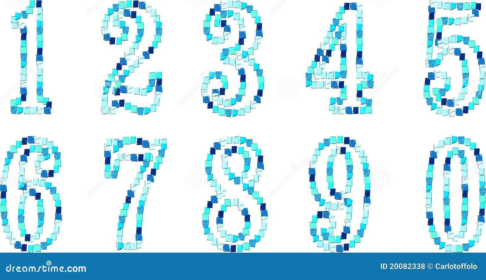 Digits stock vector. Illustration of digits, management - 20082338