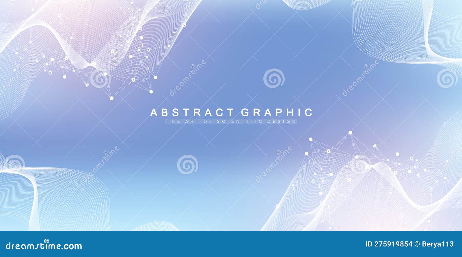 Digits Abstract Background With Connected Line And Dots Wave Flow Digital Neural Networks 2772
