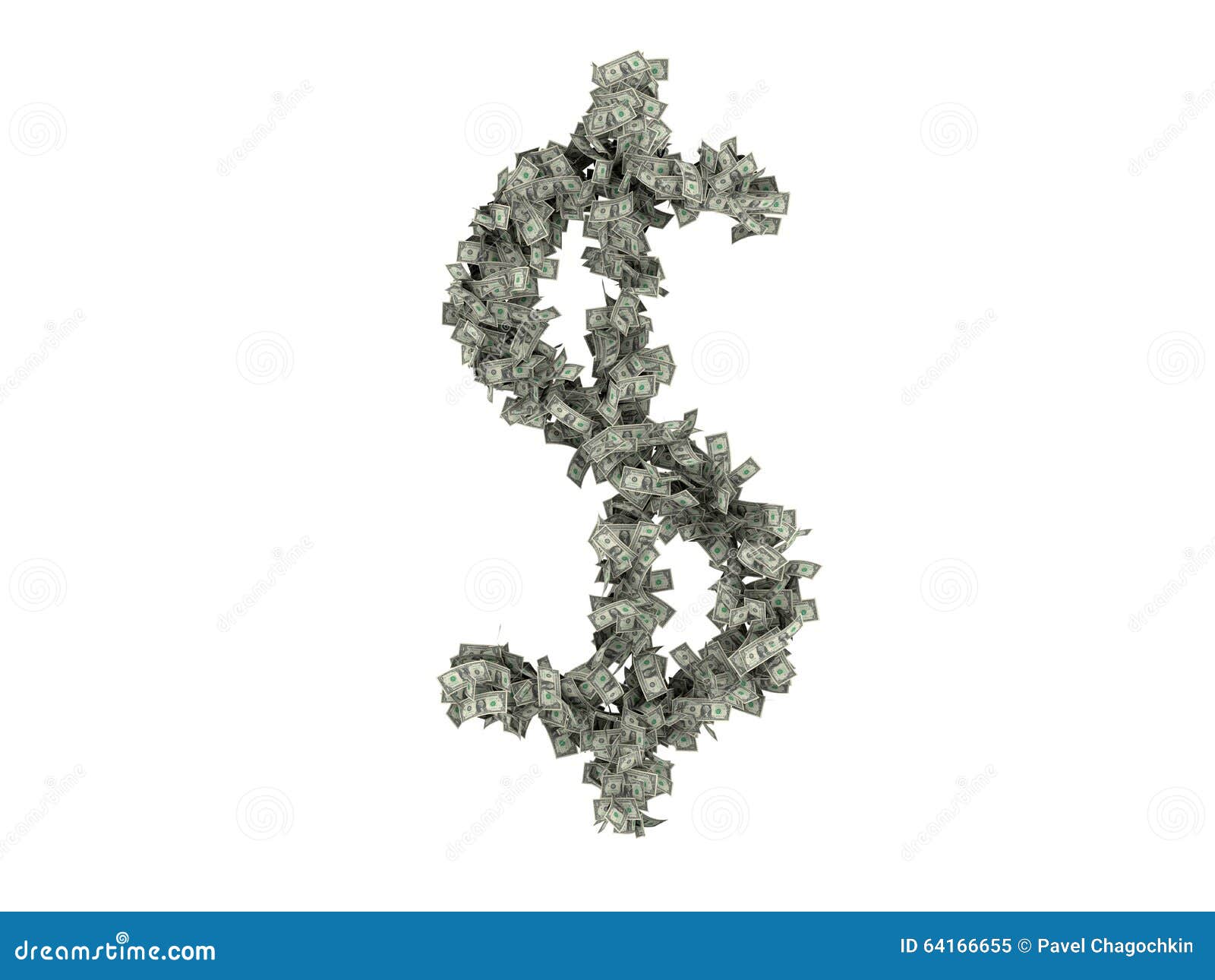 Digits and Characters from Dollars. Dollars Stock Illustration ...