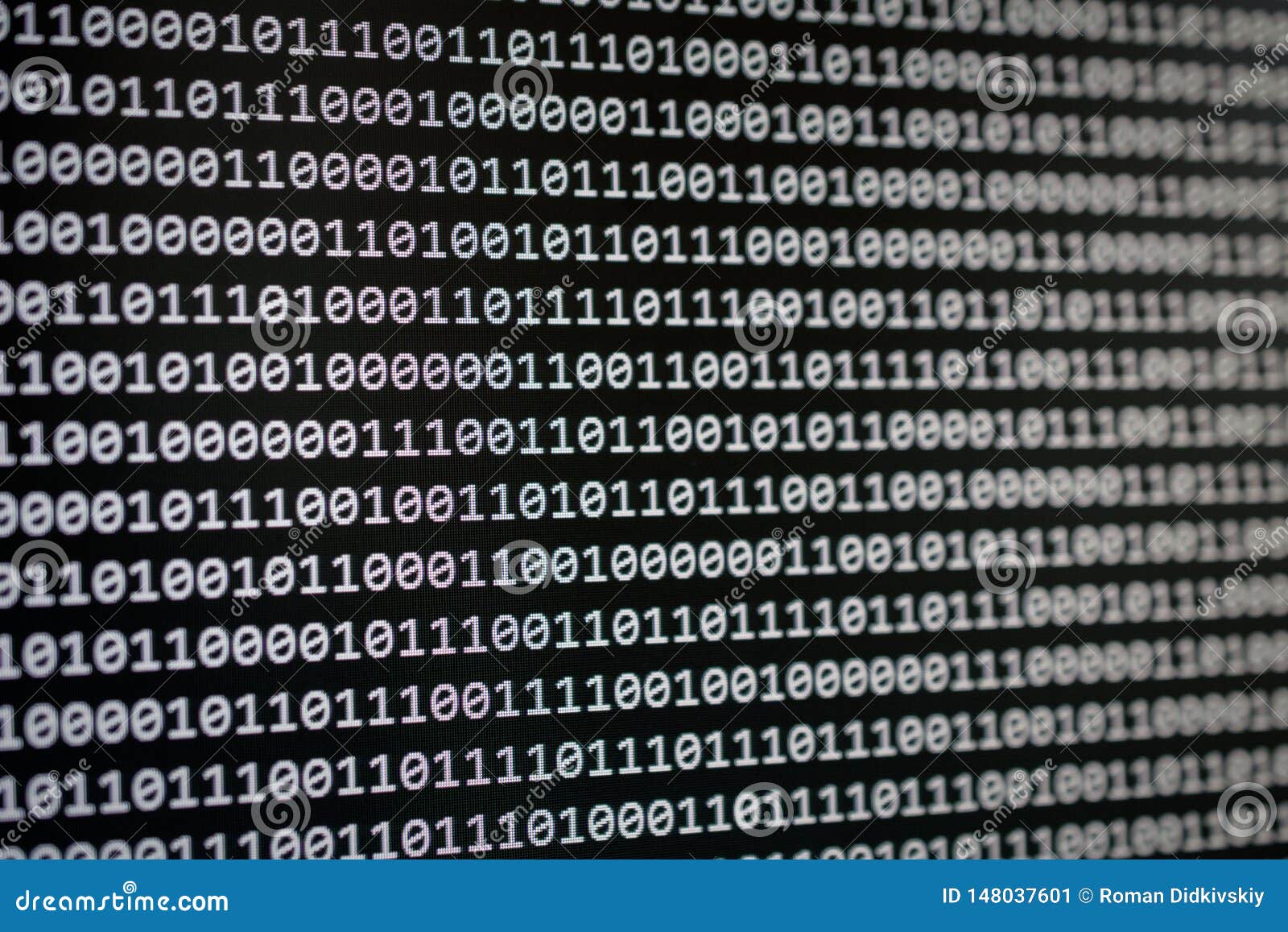 Digits on the screen stock illustration. Illustration of modern - 148037601