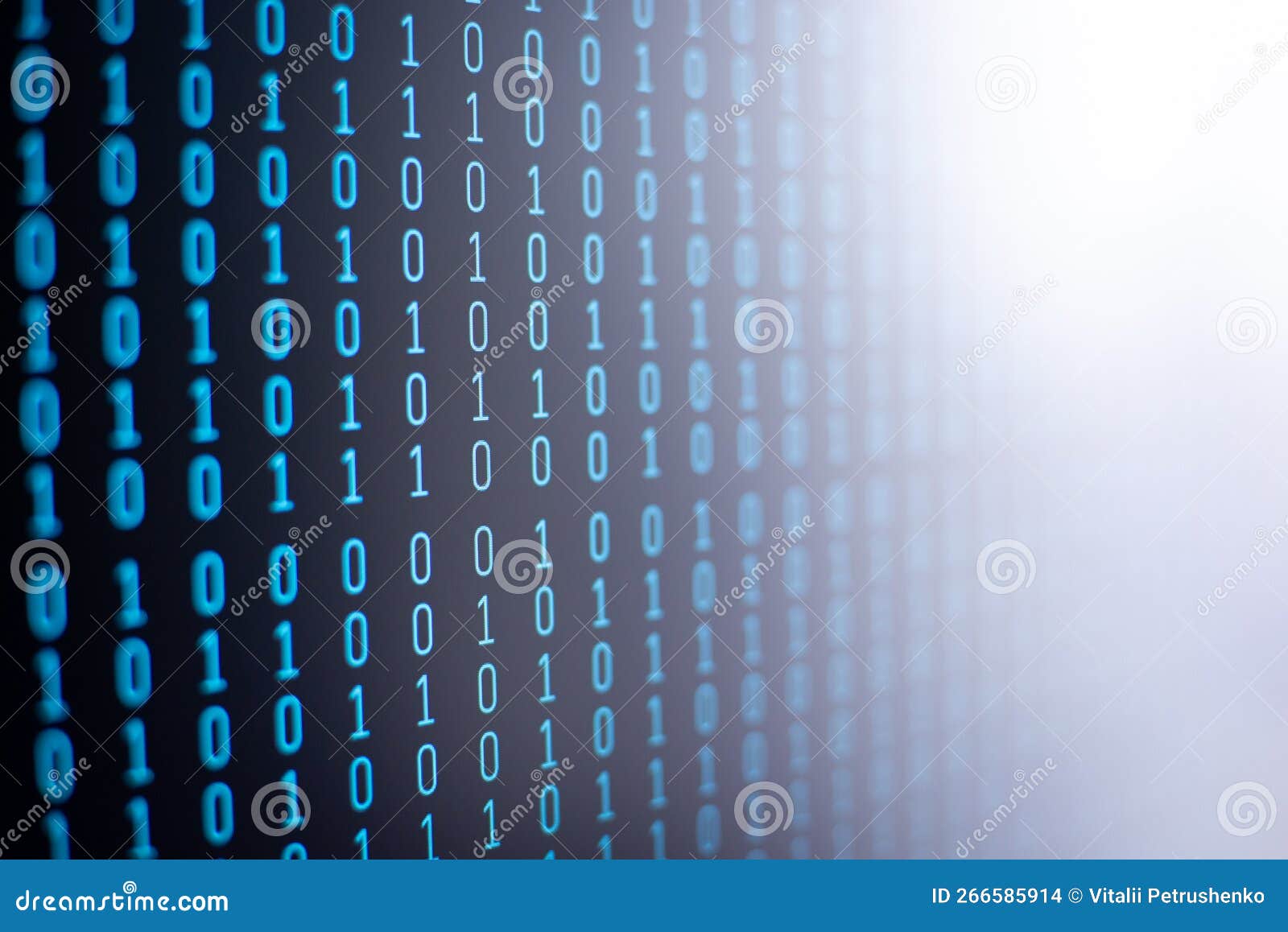 0 and 1 Digits in Vertical Lines on Computer Screen Stock Photo - Image of programming, network ...
