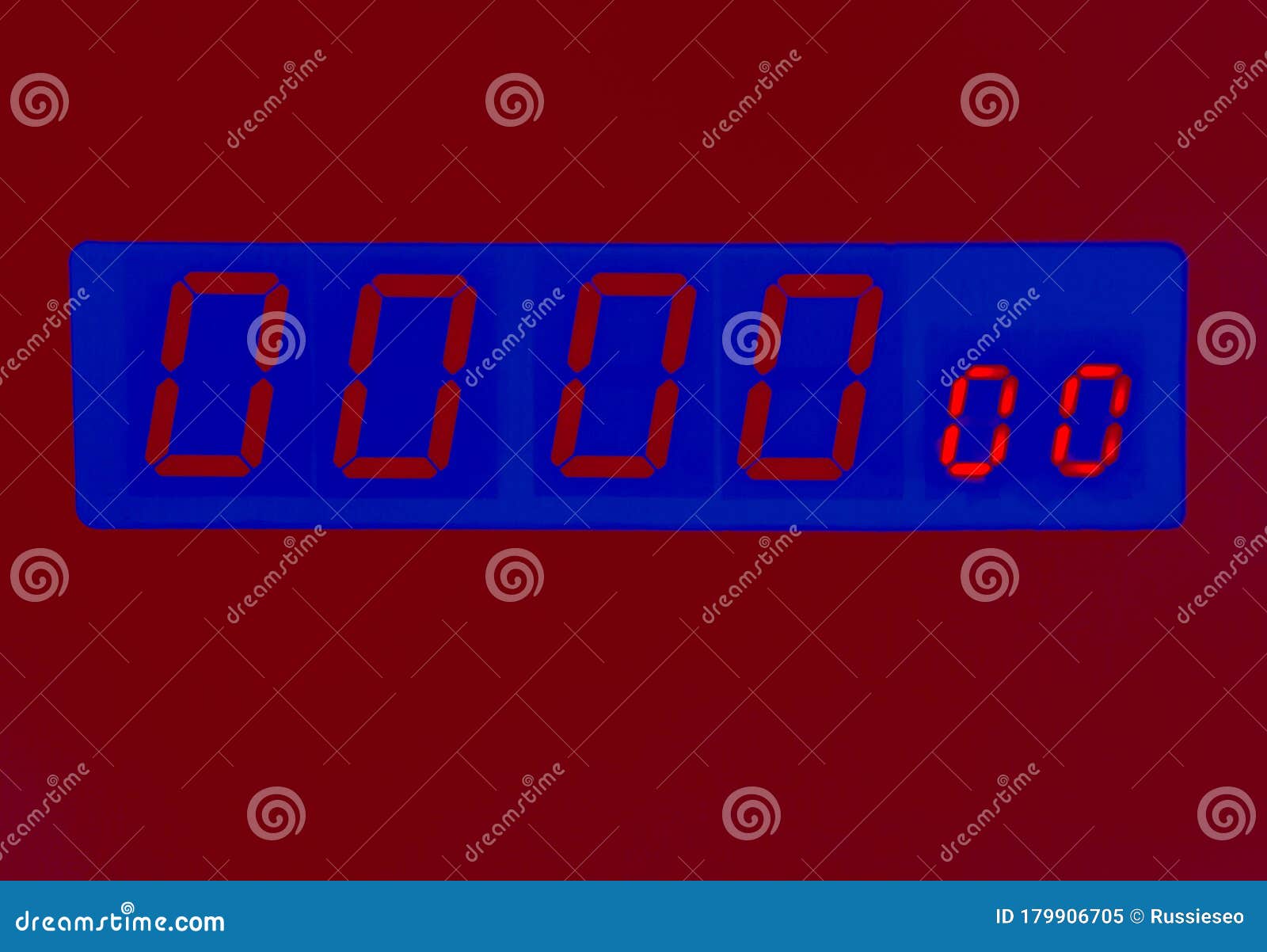 Zero on the display stock image. Image of billboard - 179906705