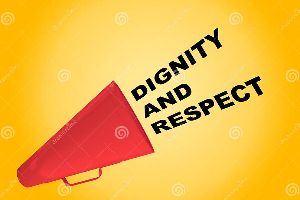 Dignity and Respect Concept Stock Illustration - Illustration of ...
