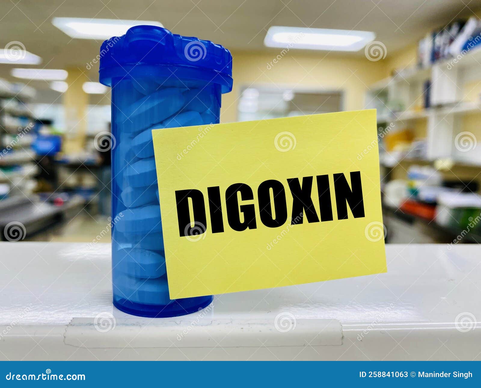 Digoxin Tables Pills Medication Concept. Stock Image - Image of turn ...