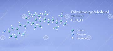 Dihydroergocalciferol, Vitamin D4, Molecular Structures, 3d Model ...