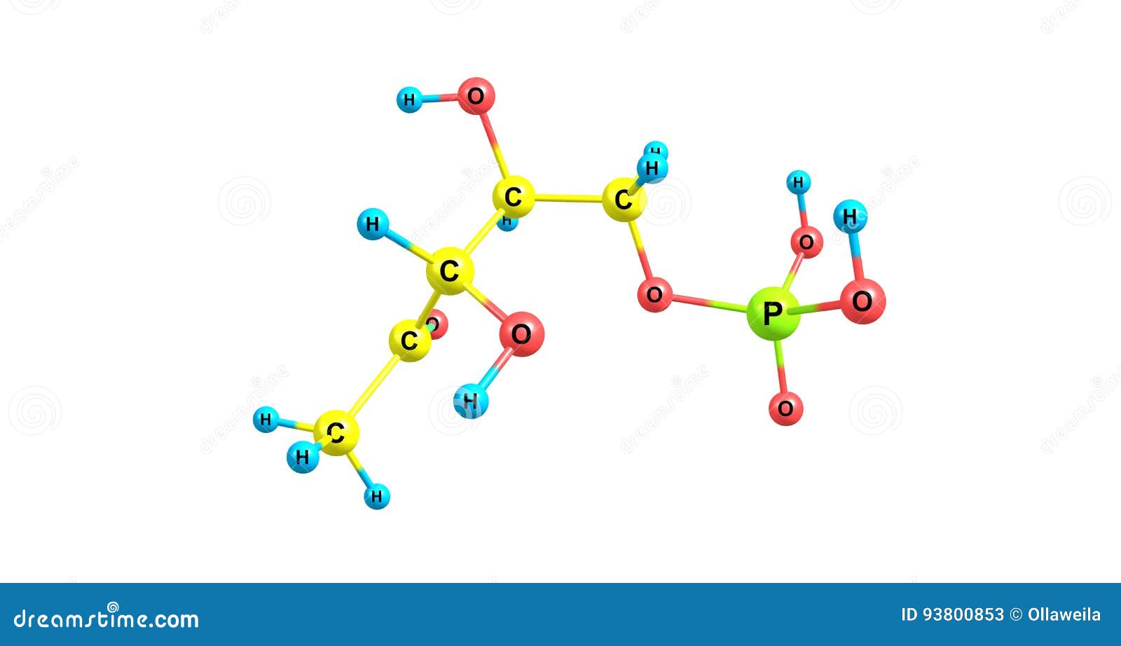 Dihydrogen Phosphate Molecular Structure Isolated On White Royalty-Free ...