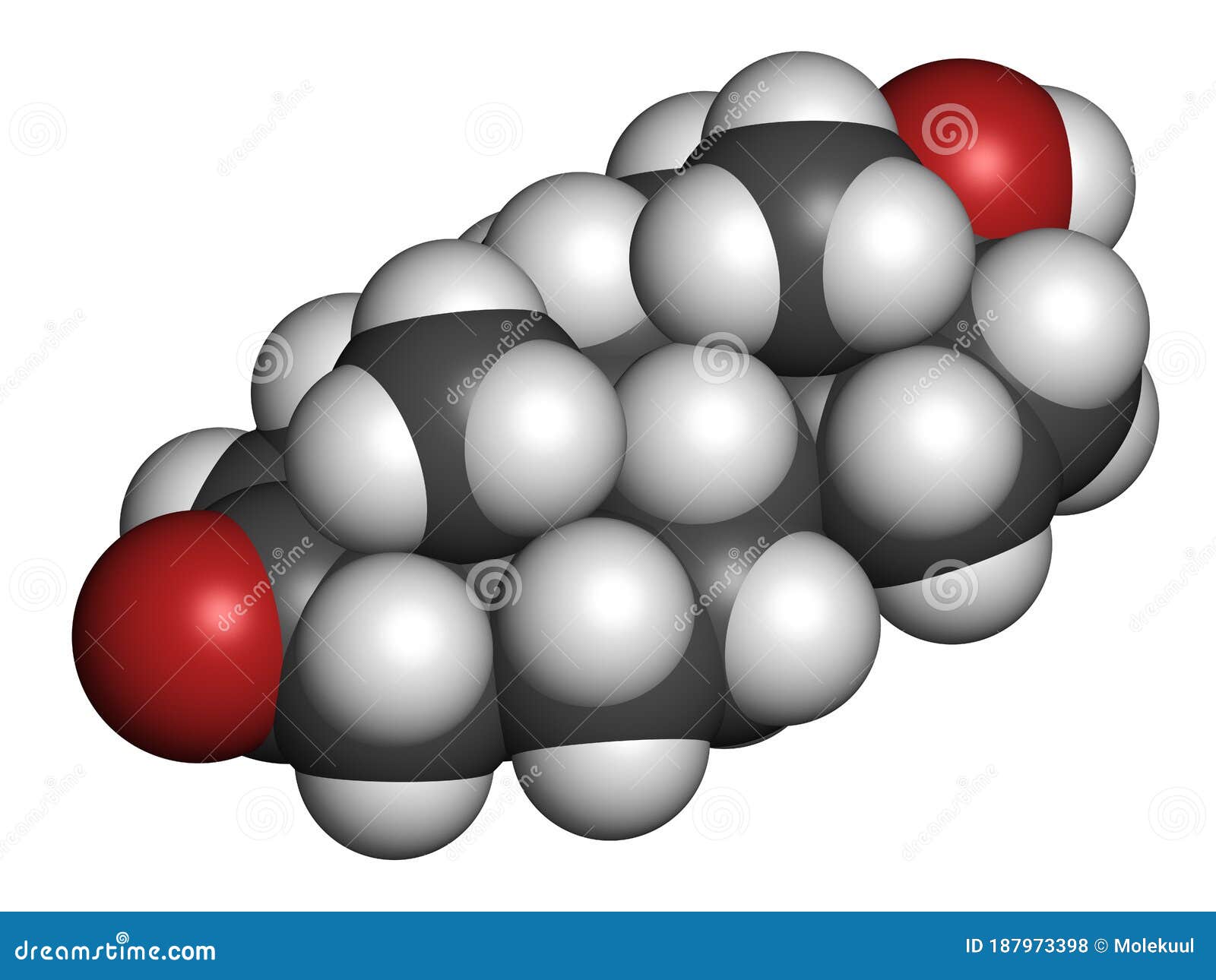 Hormone Dihydrotestosterone. Structural Chemical Formula And Molecule ...
