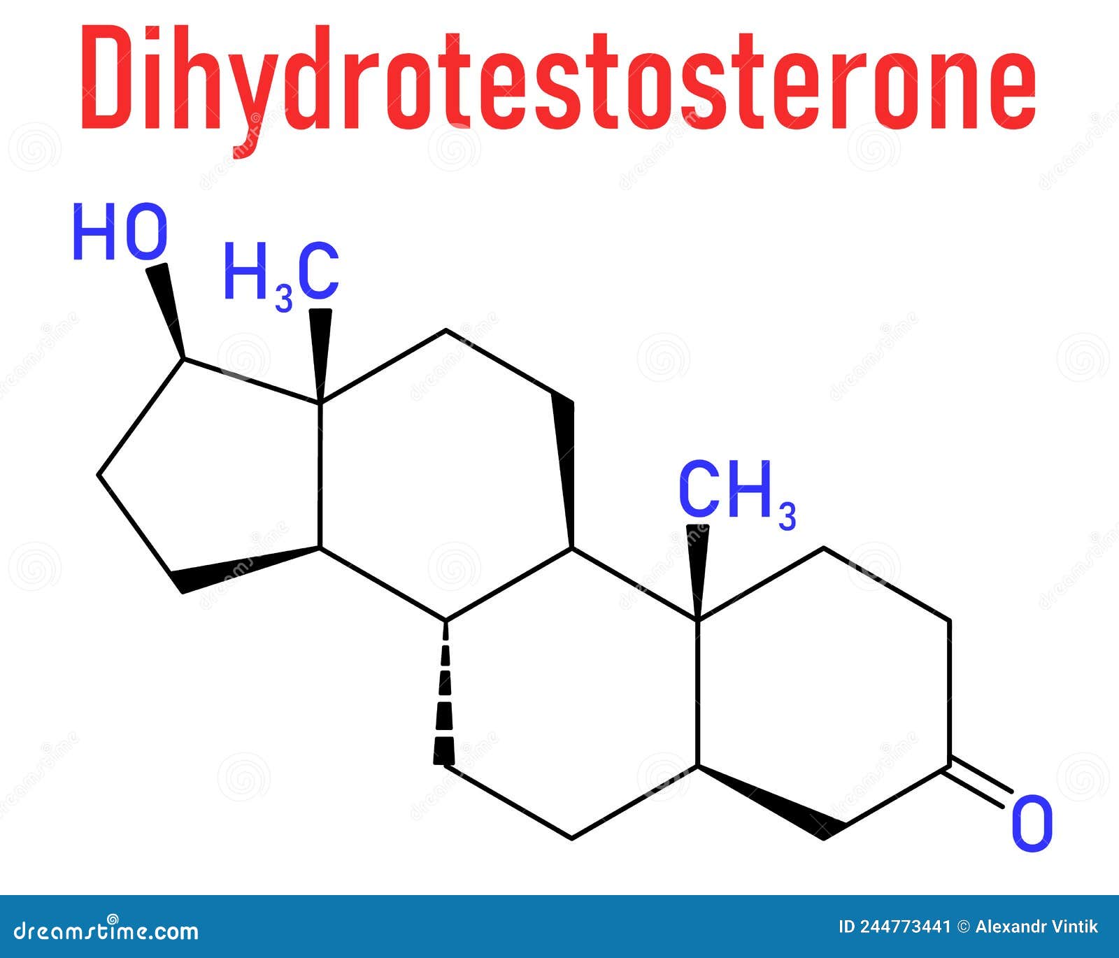 Dihydrotestosterone Structure