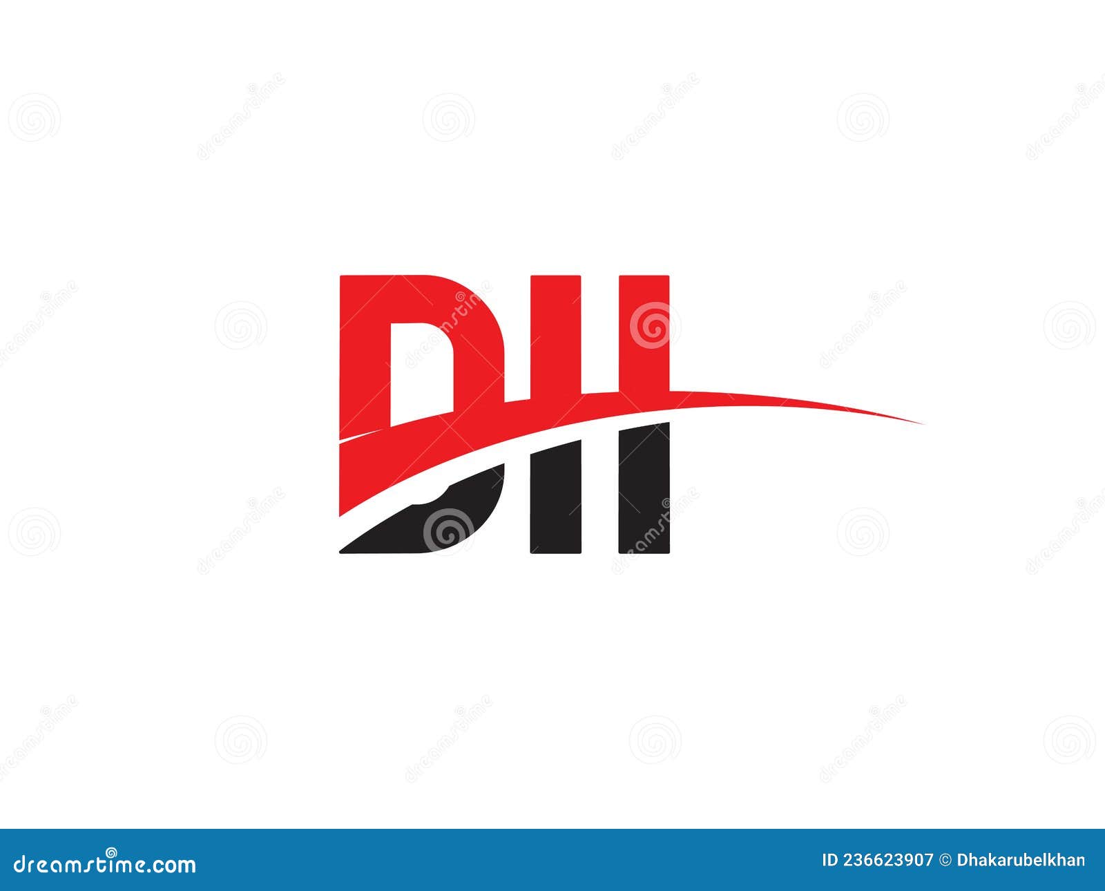 DII Letter Initial Logo Design Vector Illustration Stock Vector ...