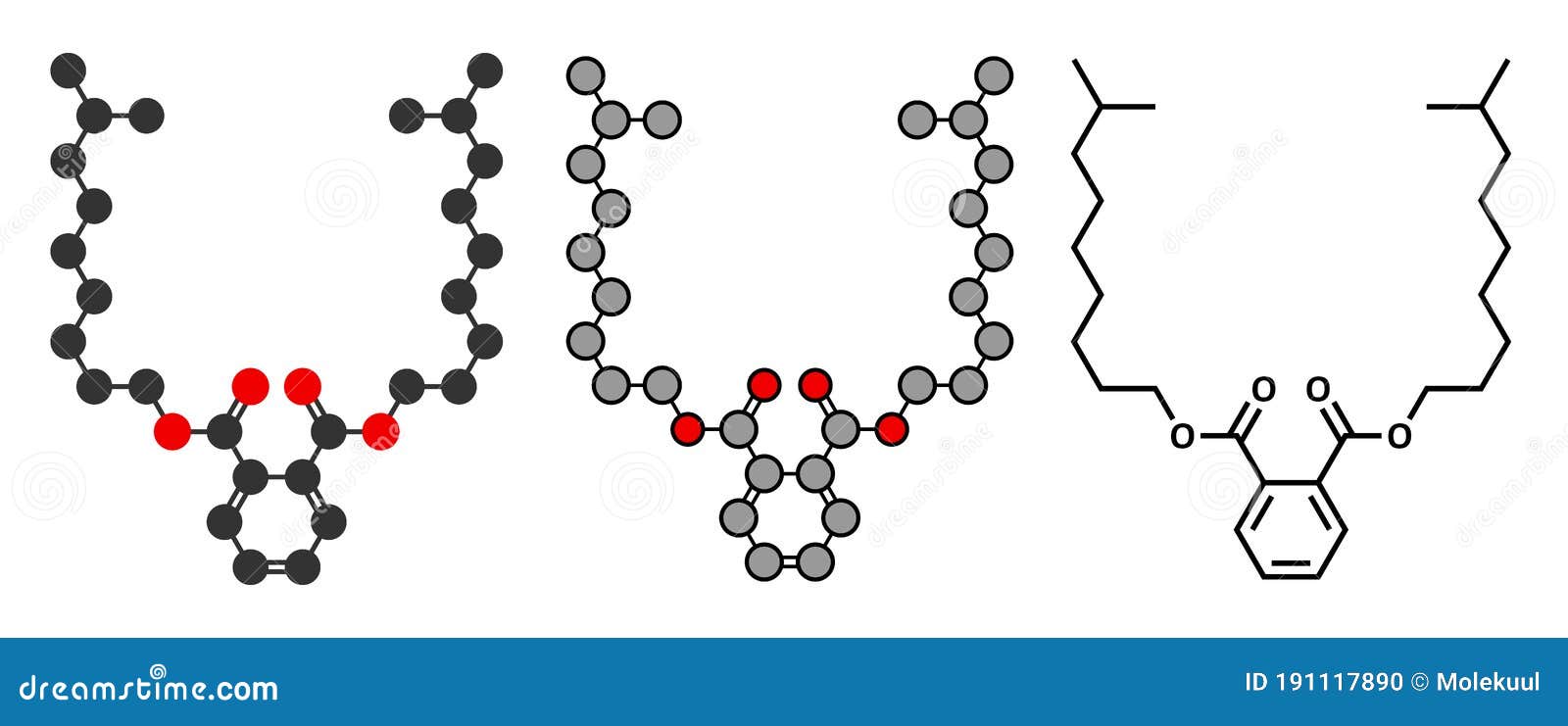 Diisononyl Phthalate (DINP) Plasticizer Molecule Stock Vector ...
