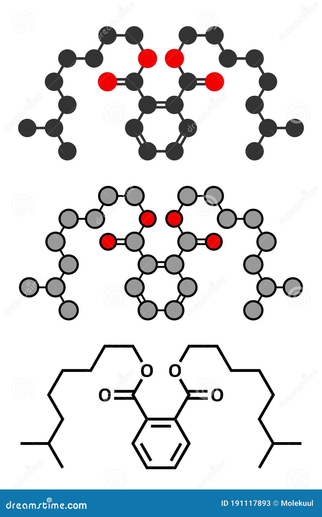 Diisononyl Phthalate (DINP) Plasticizer Molecule Stock Vector ...