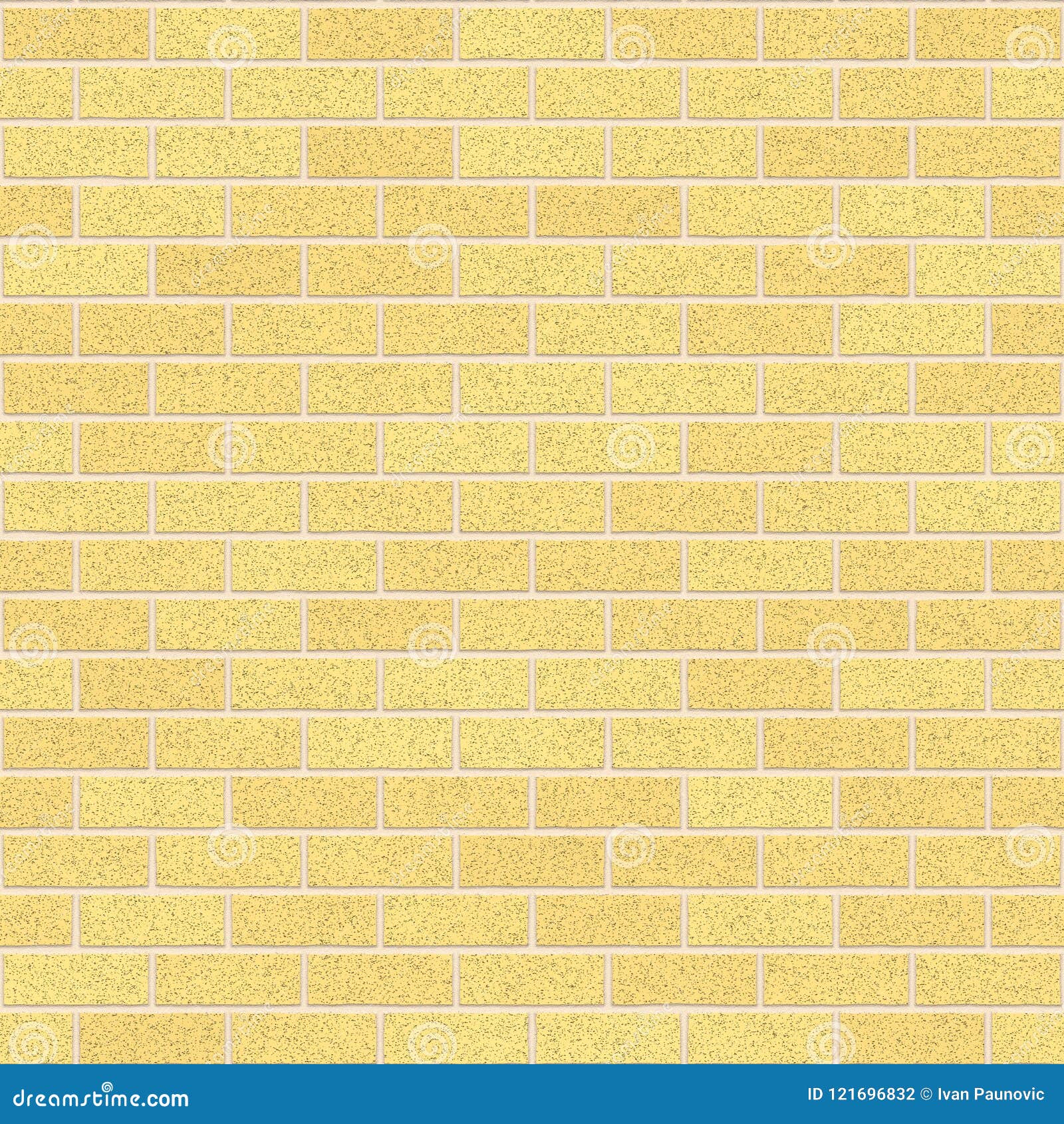 Dijon Yellow Clay Bricks Seamless Texture Stock Illustration ...
