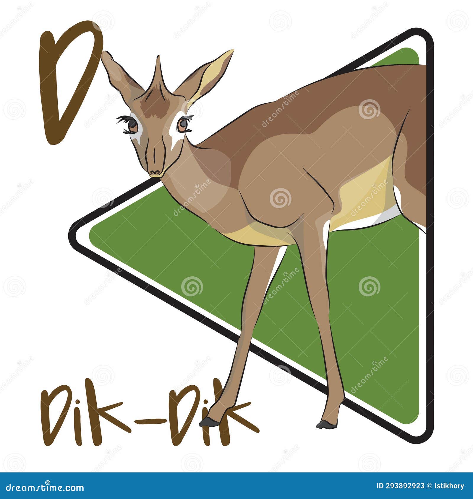Dik-dik the Tiny Antelope from Africa S Wildlife Stock Illustration ...