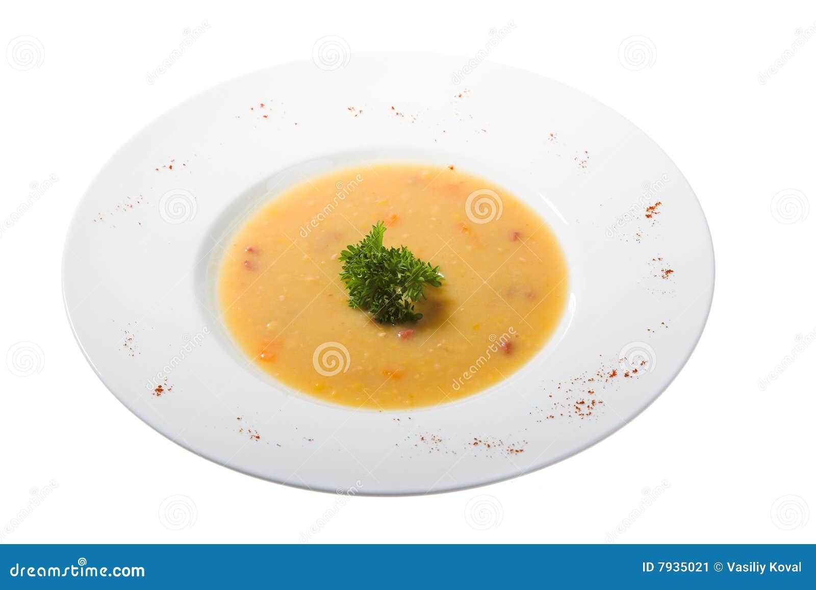 Dikke soep stock afbeelding. Image of culinair, bestek - 7935021