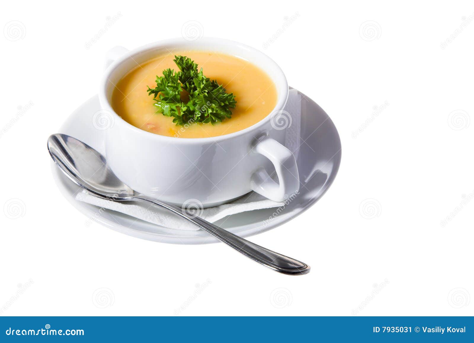 Dikke soep stock afbeelding. Image of bouillon, room, lunch - 7935031