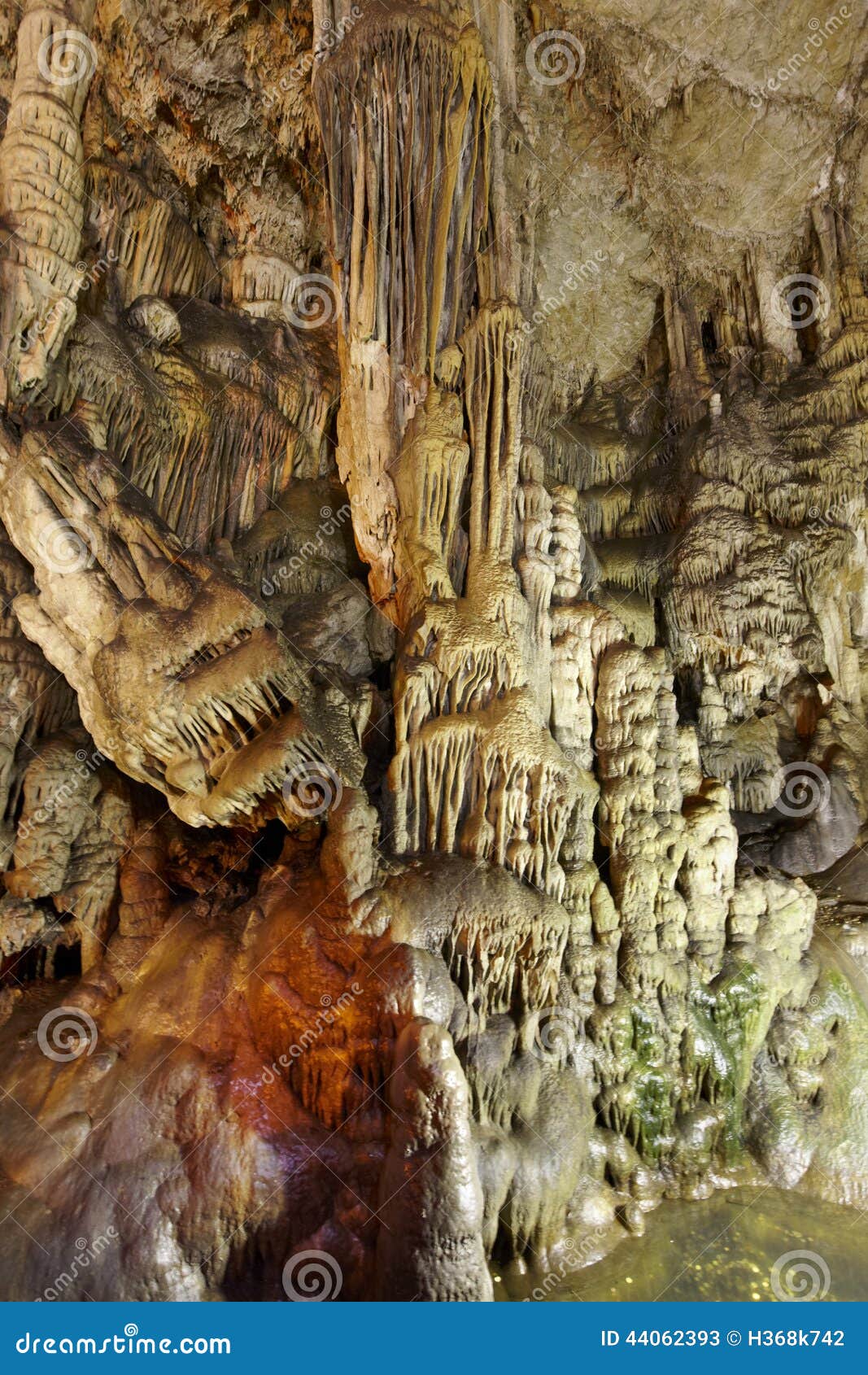 Dikteon Cave. Place of Zeus Birth. Crete Stock Image - Image of geology ...