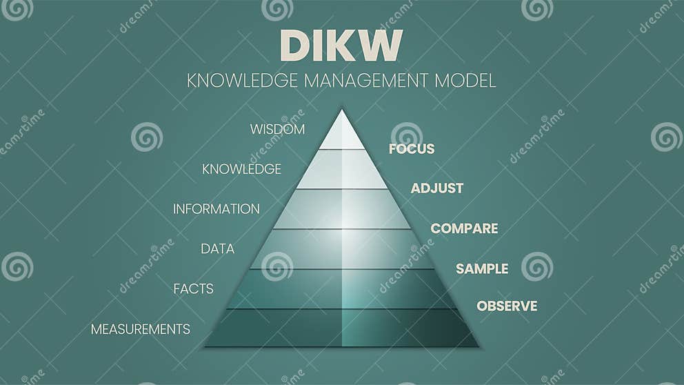 A Vector Illustration of the DIKW Hierarchy Has Wisdom, Knowledge ...